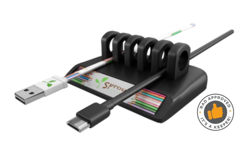 Loops Desktop Cord Organizer | Rad Graphics, Inc.